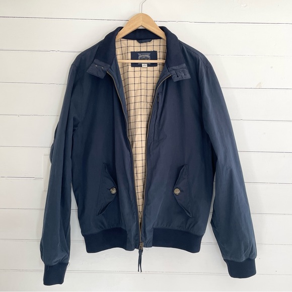 J. Crew | Jackets & Coats | J Crew Navy Blue Bomber Jacket | Poshmark